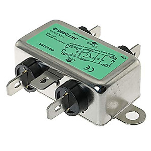 E-outstanding Power Line Filter JR-L006-N AC 250V 6A Noise Suppressor Power EMI Filter