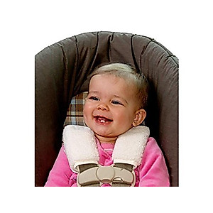 Jolly Jumper Soft Straps Carseat Strap Covers Soft Sherpa 710, Assorted color