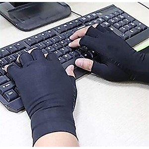 XJXJ Gaming Gloves Silicone Grip Anti-Slip Anti-Sweat Stoma Breathable Design Perfect Comfortable Fitting,Anti Arthriti. dr arthritis gloves (Size : L)