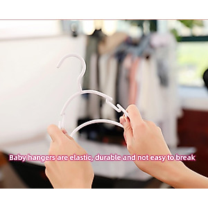 30 Pack Pink Baby Nursery Closet Hangers,Non-Slip Laundry Infant Pant Hanger for Newborn Clothes Gift,Ultra-Thin Child Coat Hanger for Girl Boy Toddler Kid