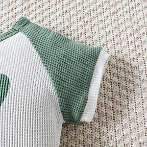 LitBear Toddler Baby Boys Girls Easter Outfit Shrot Sleeve Easter Bunny Hat Romper Bodysuit Outfit for Spring Summer 3-18M