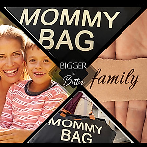 3 Set Diaper Tote, Bag for Overnight, Travel & Maternity, Waterproof XL Stroller Bag with Hook, Changing Pad & Burp Cloth