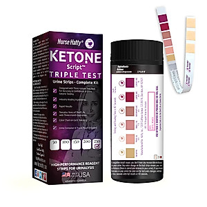 Nitroprusside, Ketones (Urinary, Non-Quant.) - Nurse Hatty Ketone Script Ketone Test Strips; URS-1K Ketone Test 250ct.
