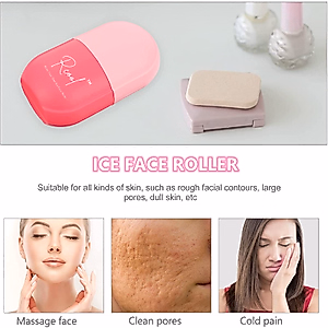 Rcool Ice Face Roller & Gua Sha,Face Massager,Facial Beauty Ice Roller Skin Care Tools,Skin Care Products-for Face&Eyes,Remove Fine Lines,Shrink Pores,Reduce Acne and Lubricate The Skin. (Pink)