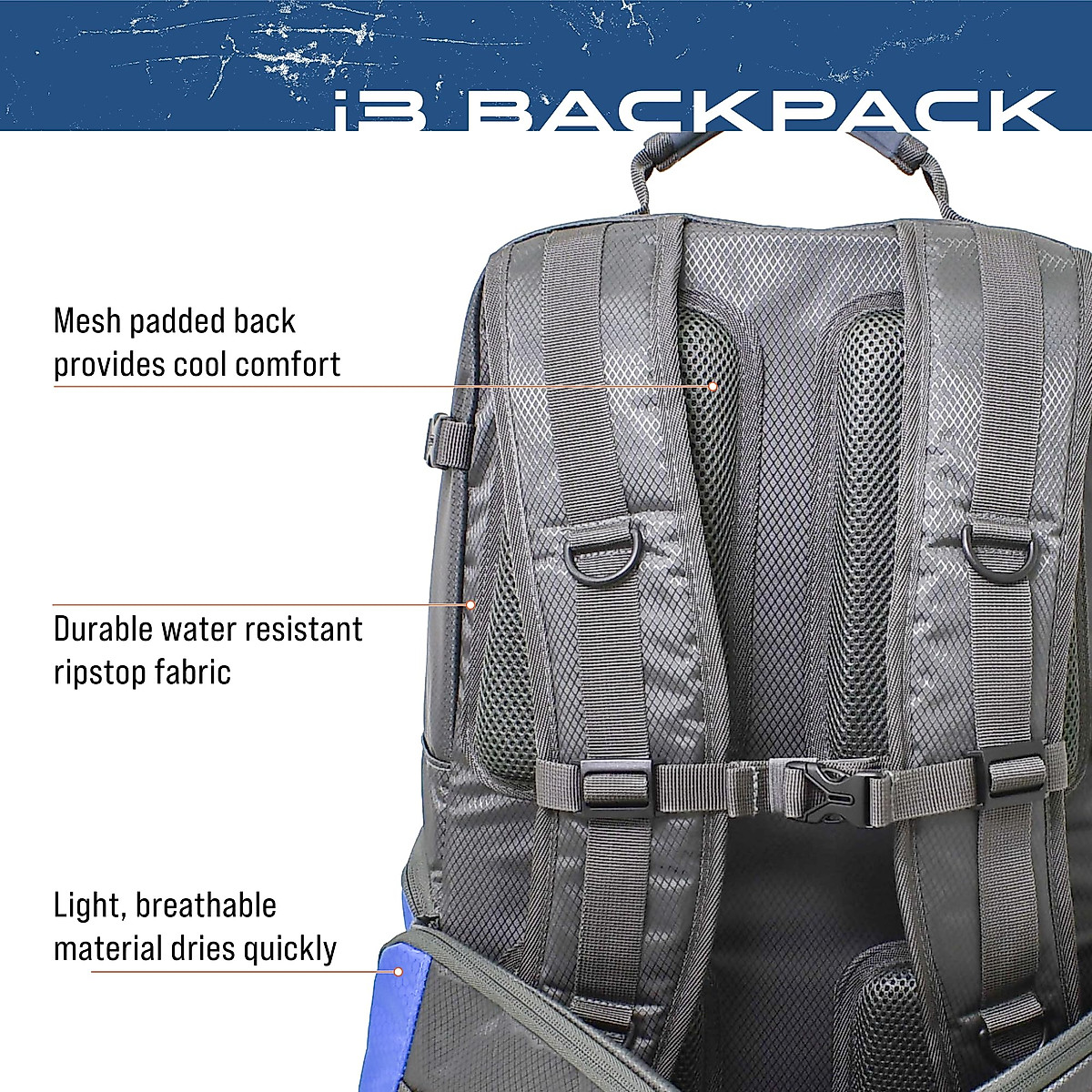 Frogg Toggs i3 Fishing Backpack, Tackle Storage, Includes 3-3600 Bait Trays