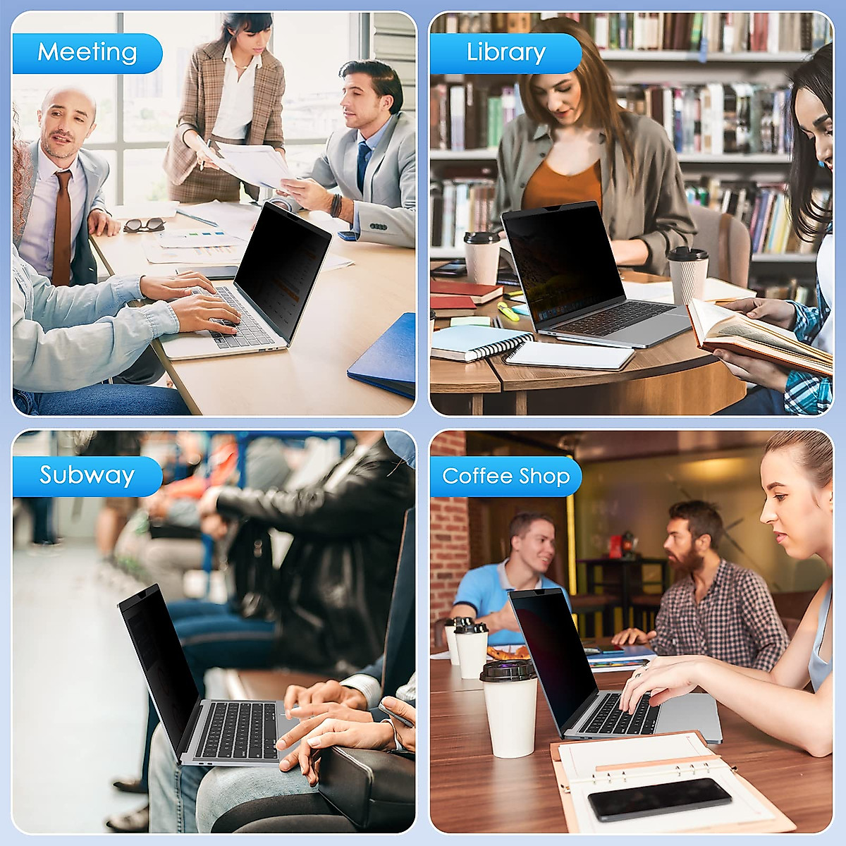 Laptop Privacy Screen Magnetic MacBook Pro 13 Inch (2016-2022, M1,M2) and MacBook Air 13 Inch(2018-2021, M1),Magnetic Removable Computer Screen Privacy Shield for Mac 13Inch