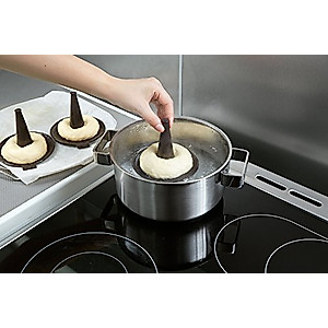 Lekue Bagel Maker with 6 Individual Bagel Molds, Brown