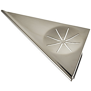 Gatco 1590 Corner Shower Shelf, Chrome