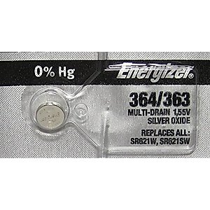 Energizer 364-363TS BUTTON CELL BATTERY 364 OXIDE