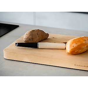 KitchenAid Euro Peeler, Stainless Steel Swivel Peeler for Fruit and Vegetables – Almond Cream