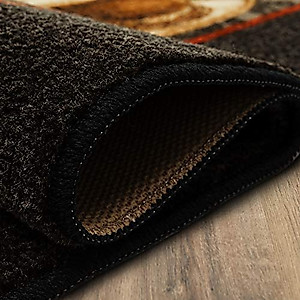 Mohawk Home Machine Washable Mat,Coffee Moment (2'6" x 4')