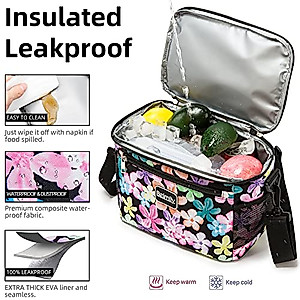 BEIMILY Insulated Lunch Bag for Women,Soft cooler bag,Reusable Lunch Box,Leakproof Cooler Tote Bag with Adjustable Shoulder Strap