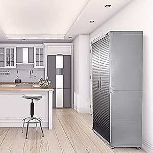 Seville Classics Cabinet Storage, Granite Gray