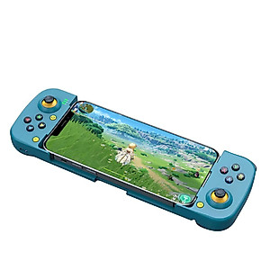 2022 Gamepad, BT-compatible Type-C Gaming Controller, Portable Joystick Gamepads, For PS4 IOS Android /Switch PC, Support IOS Android /PS4 /Switch PC Functions D3 Mobile Version (Blue)