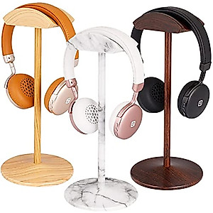 ANIIC Headset Stand Creative Metal Headset Rack Walnut Headset Stand Headset Rack Storage Rack Widely Compatible Earphone Rack Headphone Stand (Color : OneColor)