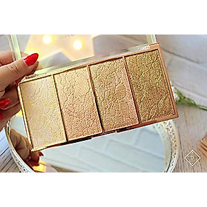 Makeup Revolution, Highlighter Palette, Face Highlighter, Vintage Lace, 20g