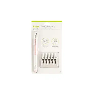 Cricut TrueControl Knife Kit - For Use As a Precision Knife, Craft knife, Carving Knife and Hobby Knife - For Art, Scrapbooking, Stencils, and DIY Projects - Comes With 5 Spare Blades - [Rose]