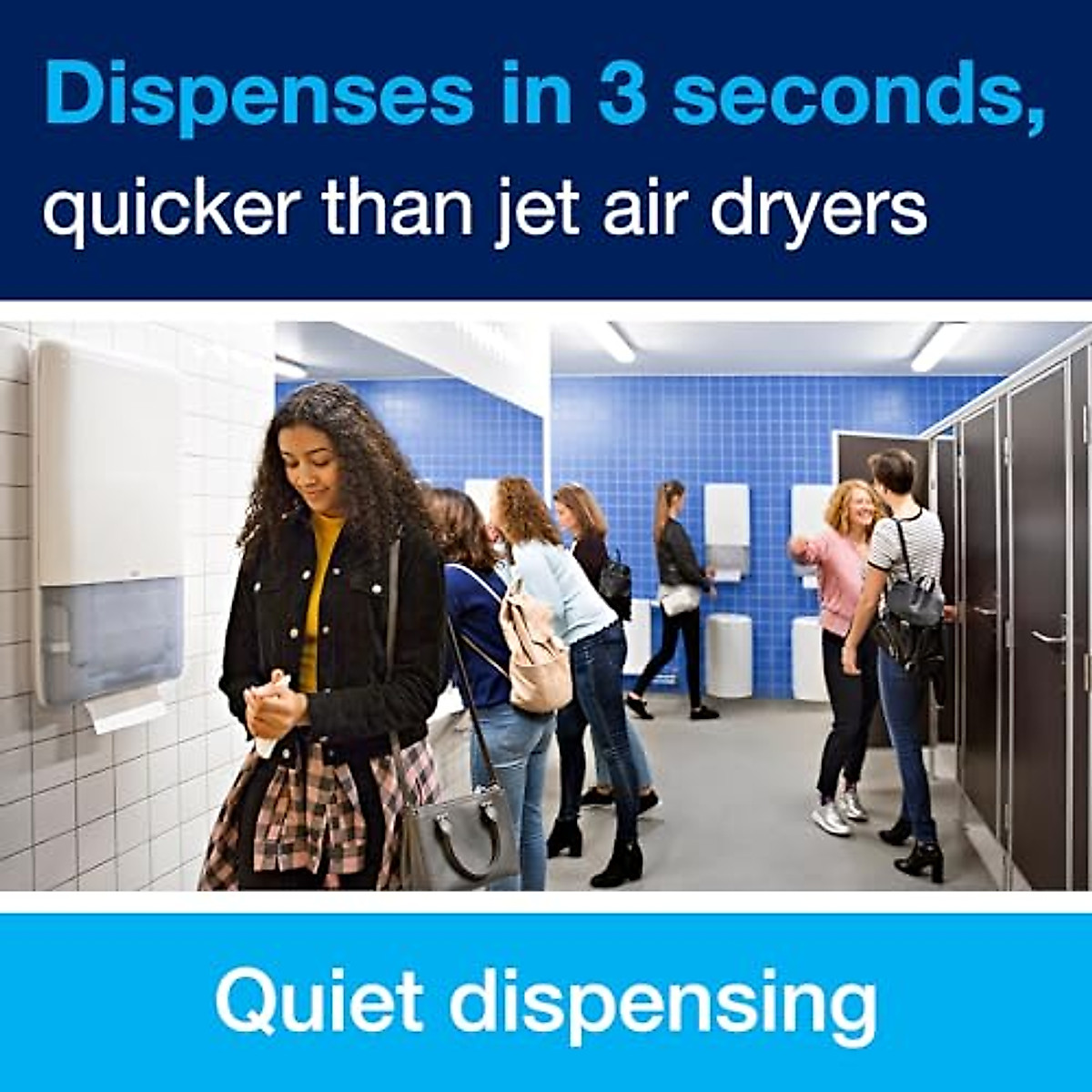 Tork PeakServe Continuous Paper Hand Towels White H5, Premium, Compressed, 12 x 270 sheets, 105066