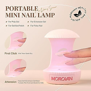 Morovan Poly Gel Nail Kits Starter Kit: Poly Nail Gel Kit for Beginners Poly Gel Kits with U V Light Gel Nail Kit DIY Extension Gel Kit Poly Nail Gel Kit with Everything