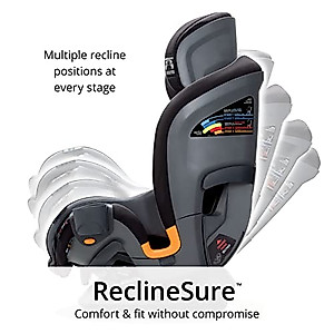 Chicco Fit4 4-In-1 Convertible Car Seat - Onyx | Black/Grey