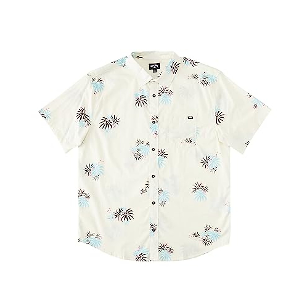 Billabong Boy's Sundays Mini Short Sleeve Shirt (Big Kids) Stone SM (10 Big Kid)