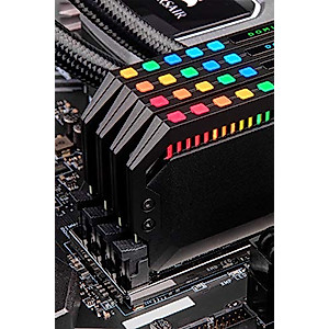 Corsair Dominator Platinum RGB 128GB (4x32GB) DDR4 3200 (PC4-25600) C16 1.35V Desktop Memory - Black