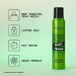 Redken Quick Tease 15 Backcombing Finishing Spray, For All Hair Types, Enhances Texture & Volume, Maximum Control, 5.3 Oz (Packaging may vary)