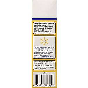 Equate Triple Antibiotic First Aid Ointment, 1 Ounce (Pack of 2) (Compare to Neosporin Active Ingredients) Twin Pack