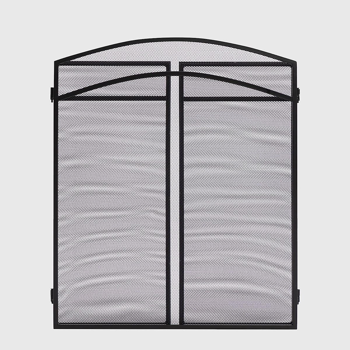 DOEWORKS Three Panel Basic Arch Fireplace Screens