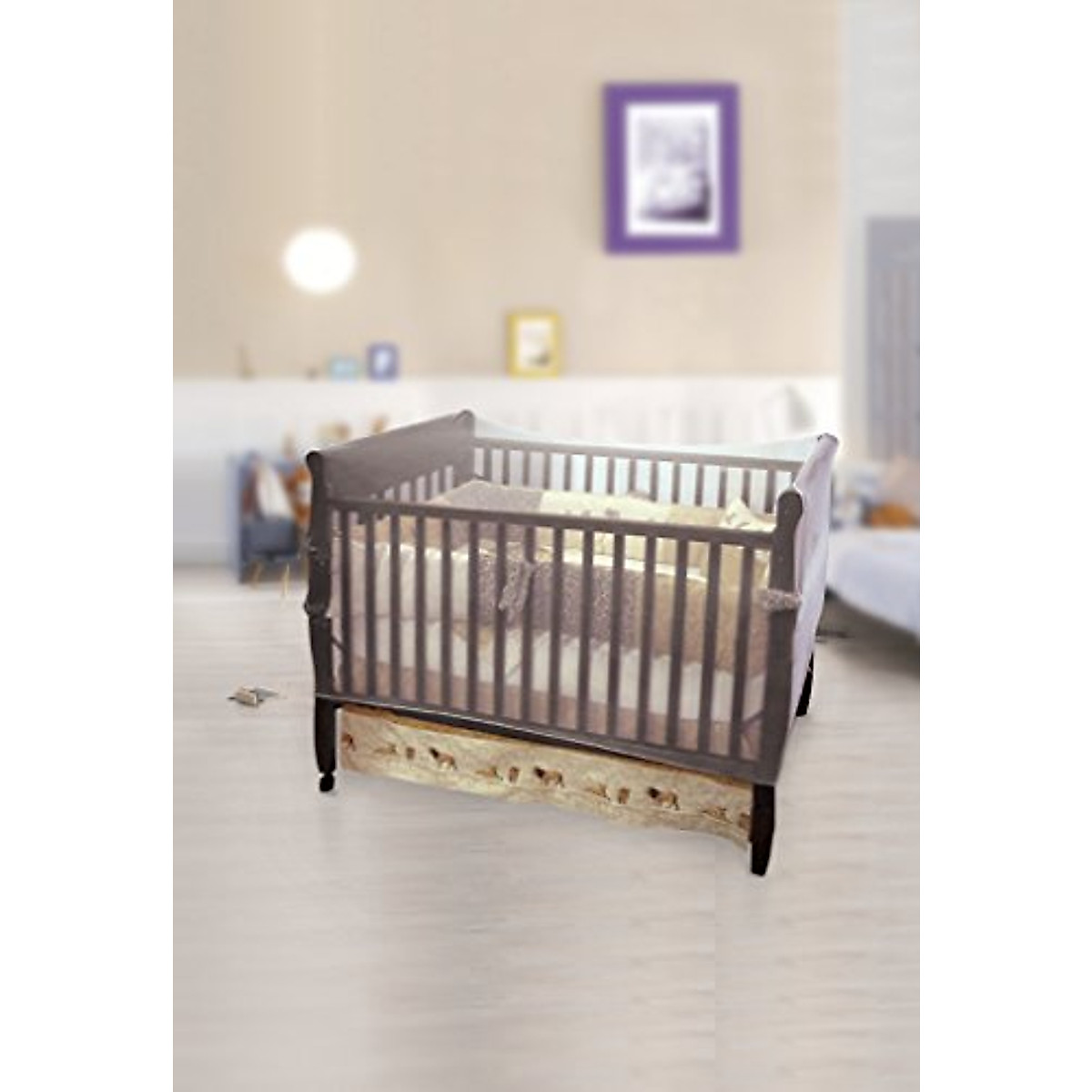 Jeep Crib Universal Size Crib Mosquito Net, White