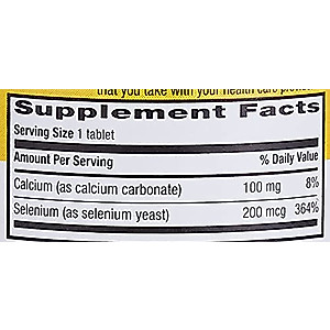 Country Life Selenium, Yeast Bound, Supports Immune Health, 100mcg, 90 Tablets, Certified Gluten Free, Certified Vegan, Certified Halal