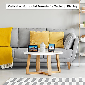 JCJMY 8.5x11 inch Picture Frame Black for Certificate Poster and Photo, Horizontal and Vertical Formats for Wall Hanging or Tabletop, 8.5x11 Frame with Shatter Resistant Plexiglass, Black