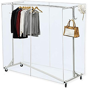 Cover and Tube Bracket for SimpleHouseware Z-Base Garment Rack (Garment Rack NOT Included)