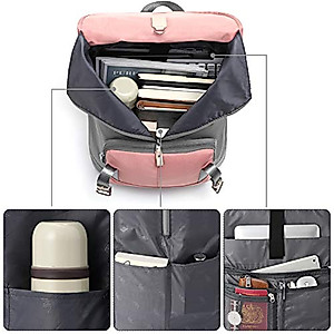 YAMTION Women Laptop Backpack 17 inch School Backpack for Teen Girls,College Backpack Student Bags Water Resistant with USB Charging Port for Work Gym and Travel,for Nurse and Teacher