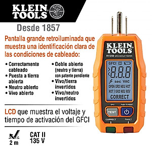 Digital Multimeter Test Kit with GFCI Outlet Tester | Klein Tools