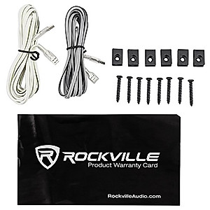 Pair Rockville RV4.3A 4" 3-Way Car Speakers 500 Watts / 70w RMS CEA Rated Total