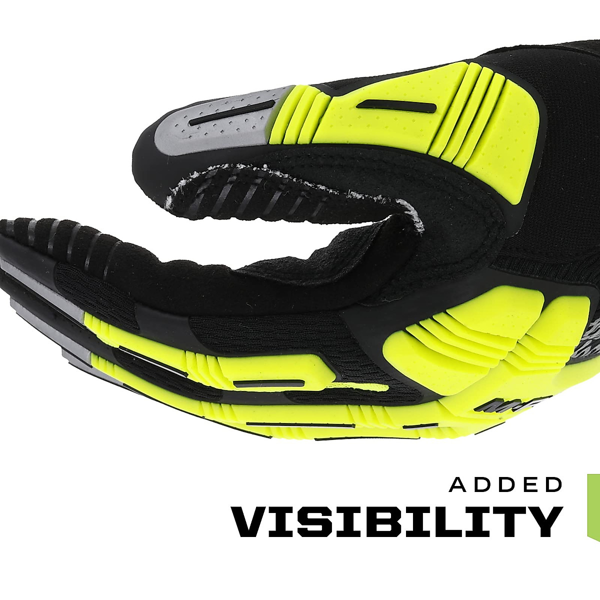 Mechanix Wear: Hi-Viz M-Pact E5 Work Gloves (X-Large, Fluorescent Yellow)