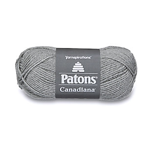 Patons Canadiana Yarn, Pale Grey Mix