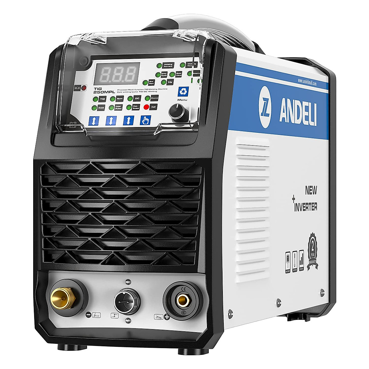 ANDELI TIG Welder MOS Tube Multifunctional Cold Welding Machine with Hot/Cold/TIG Pulse Cold TIG Welding Machine （110/220V） TIG-250MPL