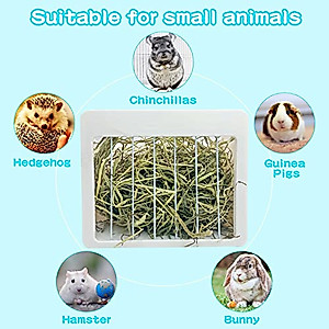 kathson Rabbit Hay Feeder Bunny Food Dispenser Alfalfa Grass Manger Holder Less Wasted for Guinea Pig Chinchilla Ferret
