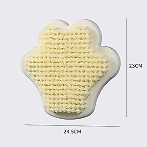 INGVY Dry Brushing Body Brush Rubbing Bath Brush Soft Hair Lazy Person Rubbing Back Bath Brush Back Massage Bathroom Sucker Rubbing Back Wall Rubbing Artifact