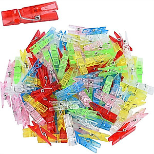 30 Pieces Mini Multiple Colors Plastic Clips, Binder, Photo Clips, Clothespins Clip