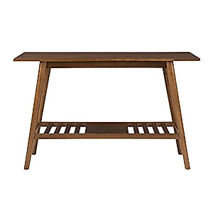 Linon Melissa Mid-Century Walnut Console Table, Medium