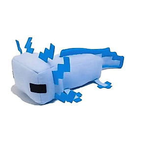 Yipeizi Axolot Plush Plush Stuffed Toy Soft Throw Pillow Decor for Video Game Fans, Perfect for Kids Birthday Party, Halloween, Christmas, Games, Kids Student Gifts (Blue and Pink)
