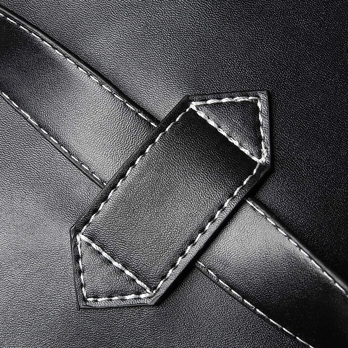 Gothic Waist Bag Fanny Pack Leather Steampunk Bag Purse Chain Leg Bag Crossbody Shoulder Messenger Hip Pouch (Black 038)