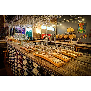 W Series Pro Wine Rack 6 - Single Depth, Metal Wall Mounted Wine Rack - Modern, Easy Access Wine Storage - Space Saving Wine Rack with Storage Capacity (18 Bottles, Brush Nickel)