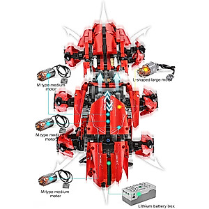 Zcciss Walking Tank (Hexapod) Robot MK-Hexa 20005 Building Kit;Awesome Programmable Engineering Mechanical Military Walker Toy Model Set