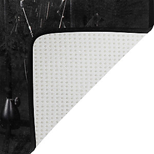 ALAZA Musical Instruments Guitar Black Area Rug Rugs for Living Room Bedroom 7' x 5'