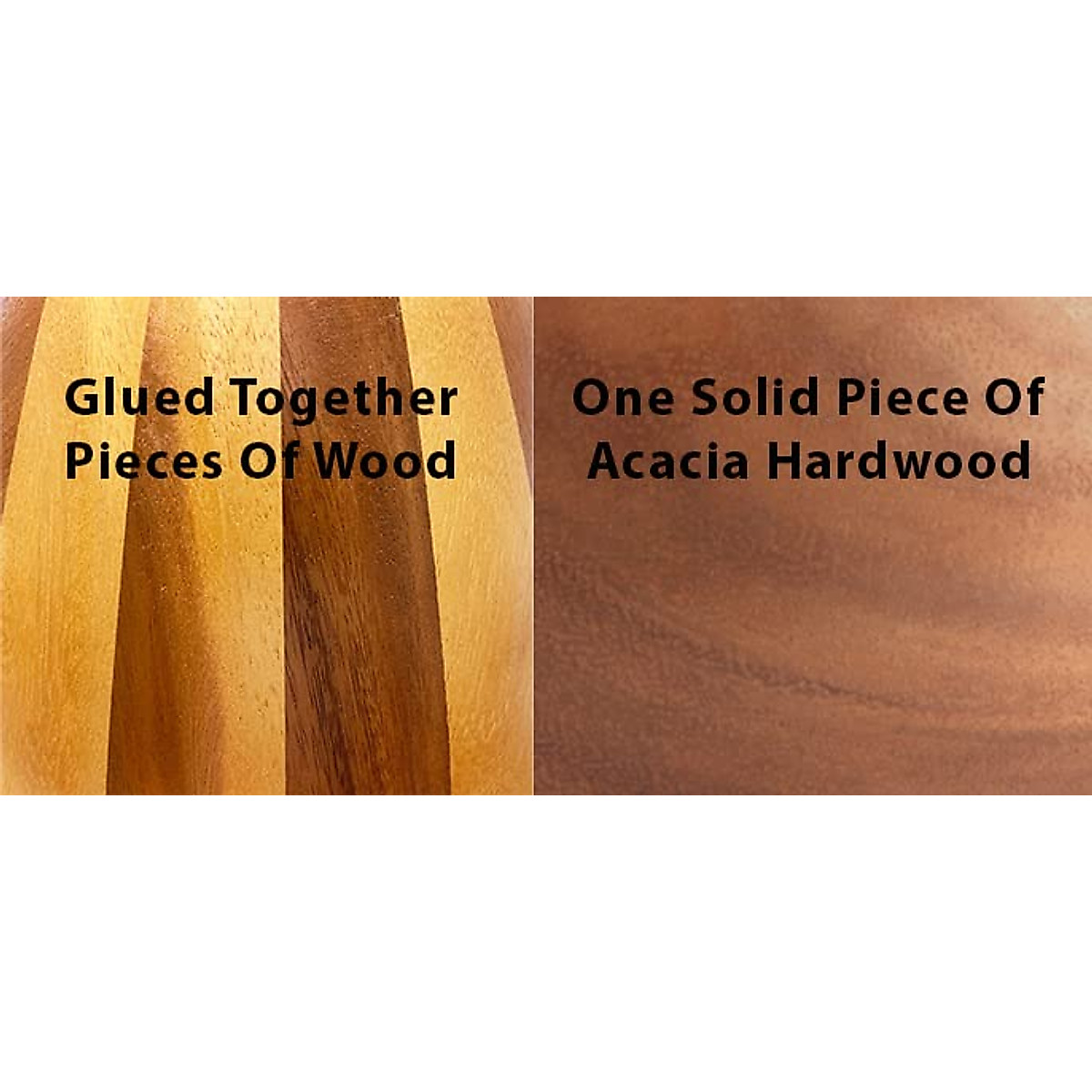 PACIFIC MERCHANTS Acaciaware Acacia Wood 12" Square Plate, Set of 4, Serving Tray, Square Charger Plate, Sustainable, Hand Made, Hawaiian History