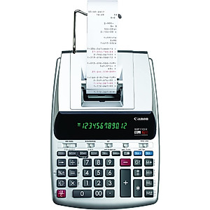 Canon Office Products 2198C001 Canon MP11DX-2 Desktop Printing Calculator with Currency Conversion, Clock and Calendar
